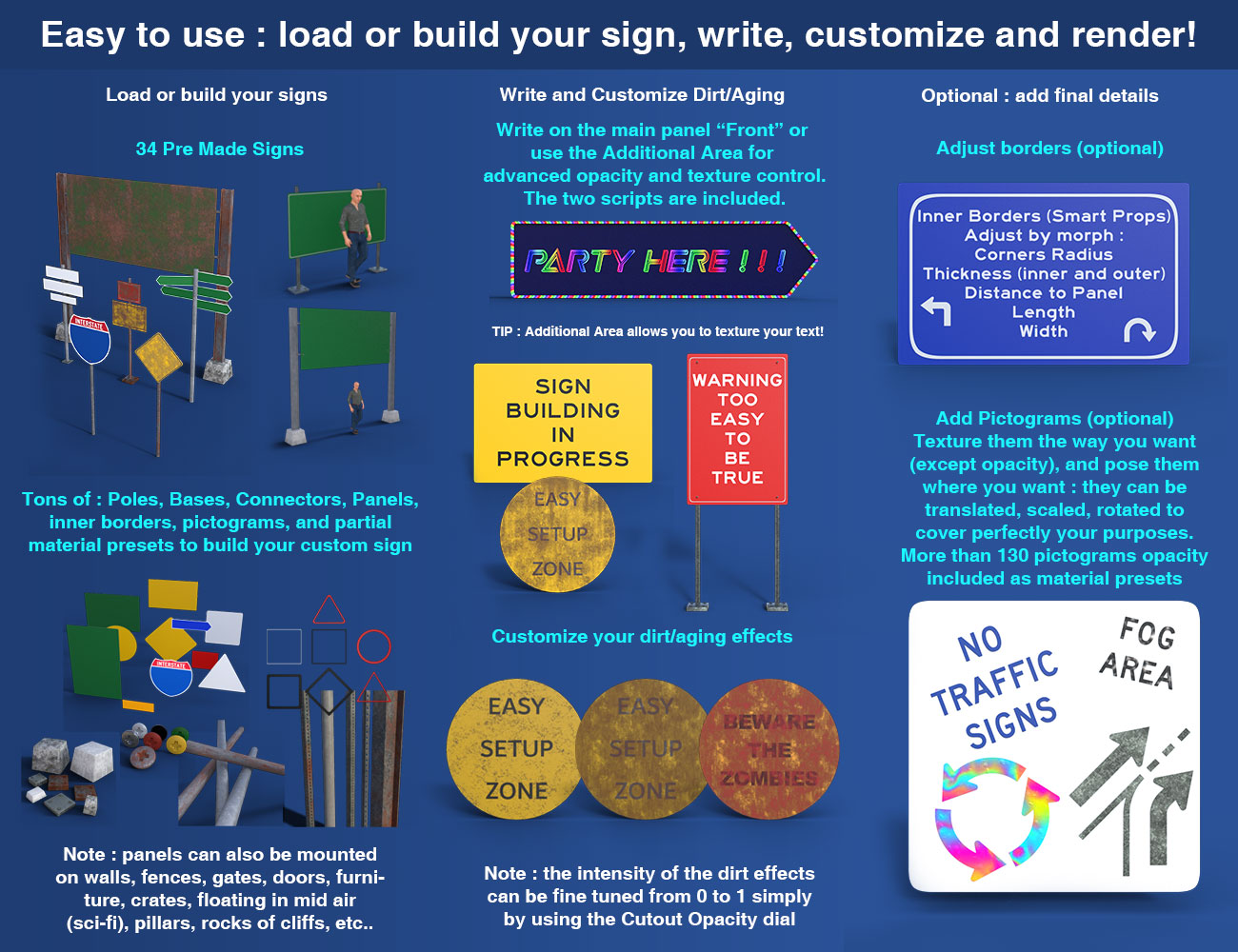 Wayfinder Sign Generator | Daz 3D
