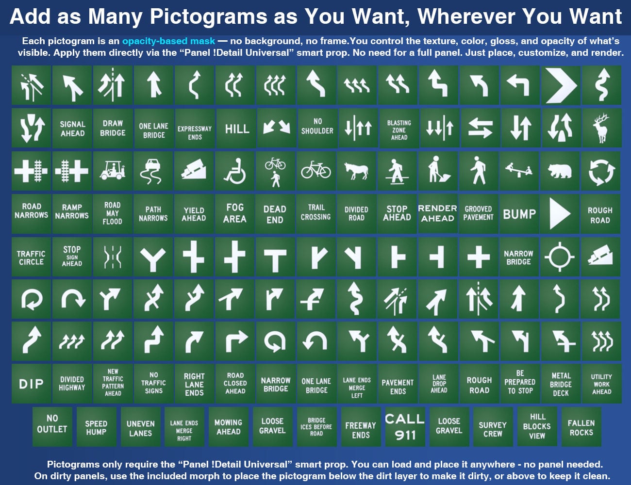 Wayfinder Sign Generator | Daz 3D