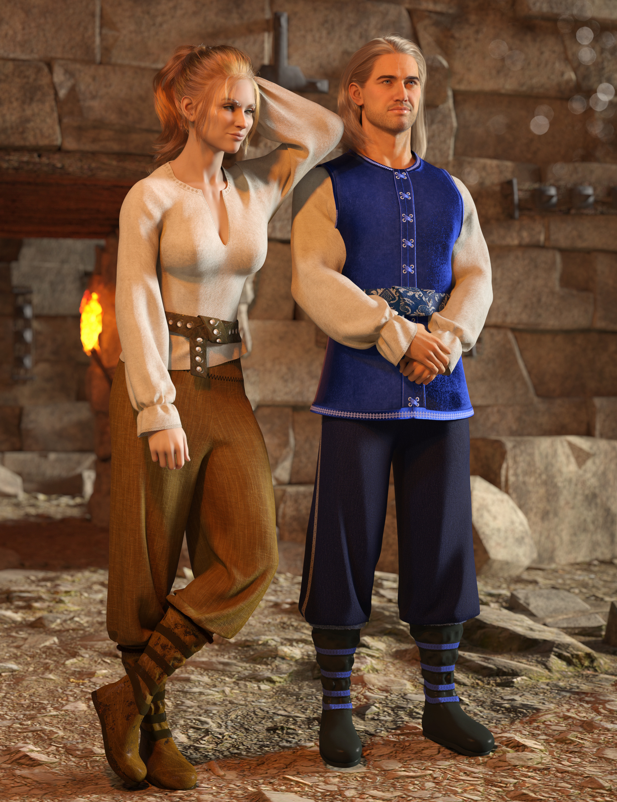 dForce Forest Walker Outfit for Genesis 9 | Daz 3D