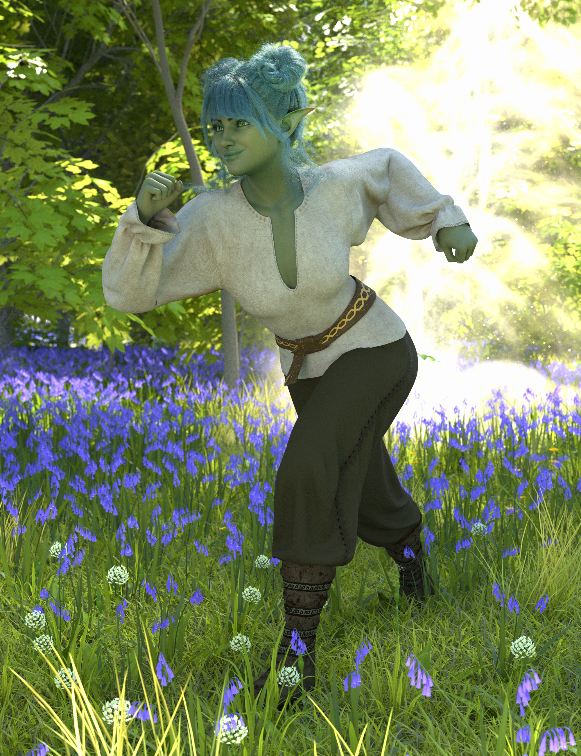 dForce Forest Walker Outfit for Genesis 9 | Daz 3D