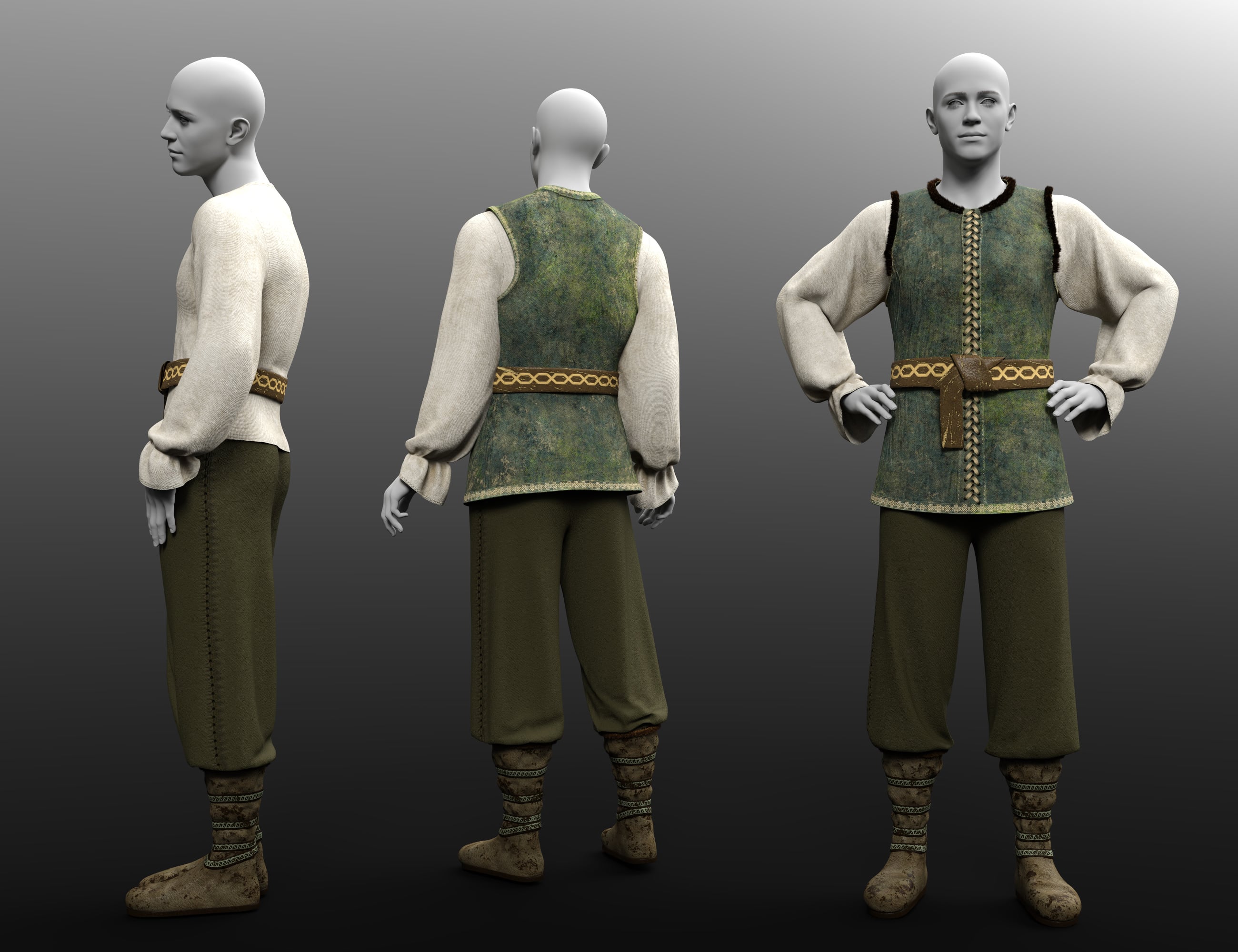 dForce Forest Walker Outfit for Genesis 9 | Daz 3D