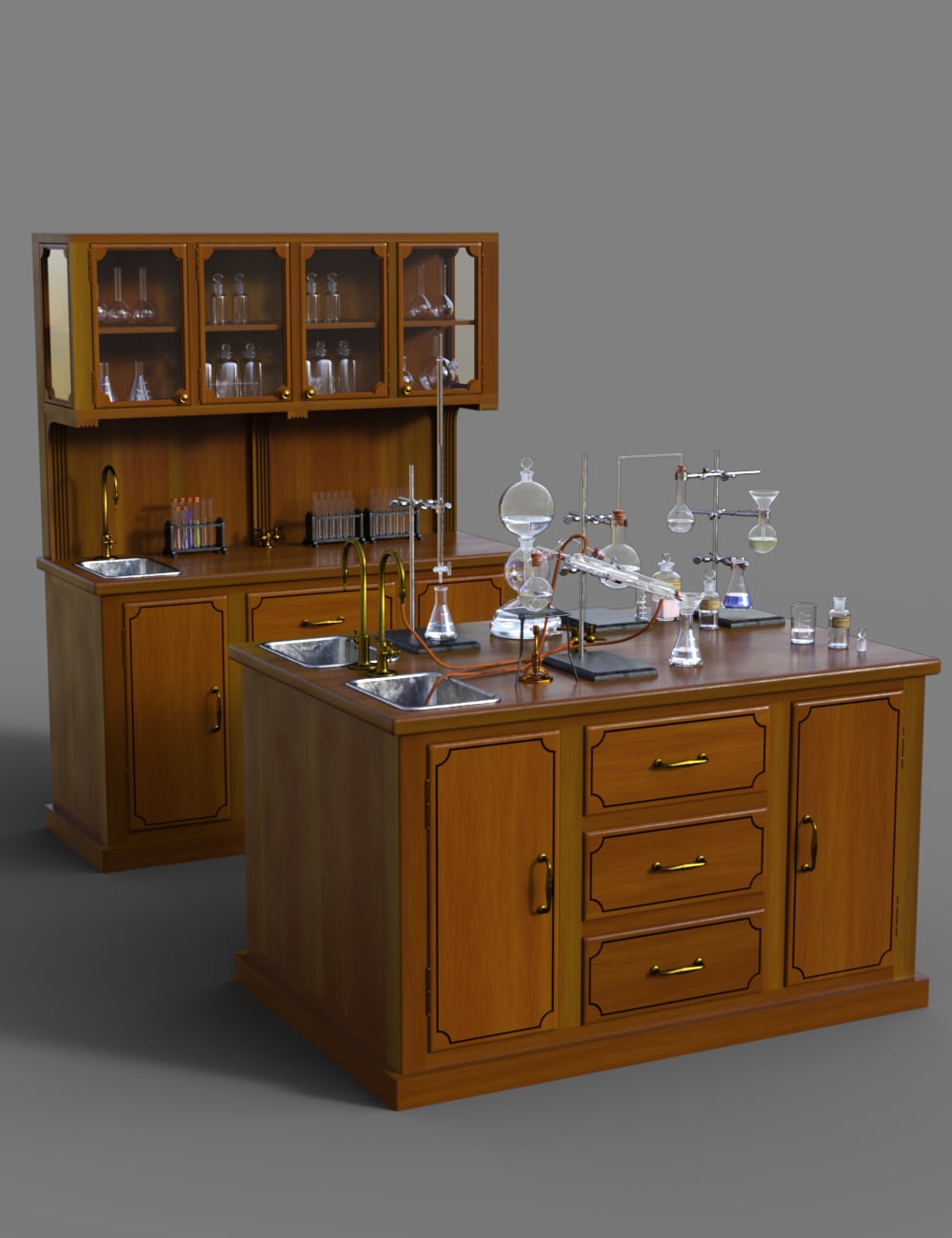 Victorian Chemistry Equipment | Daz 3D