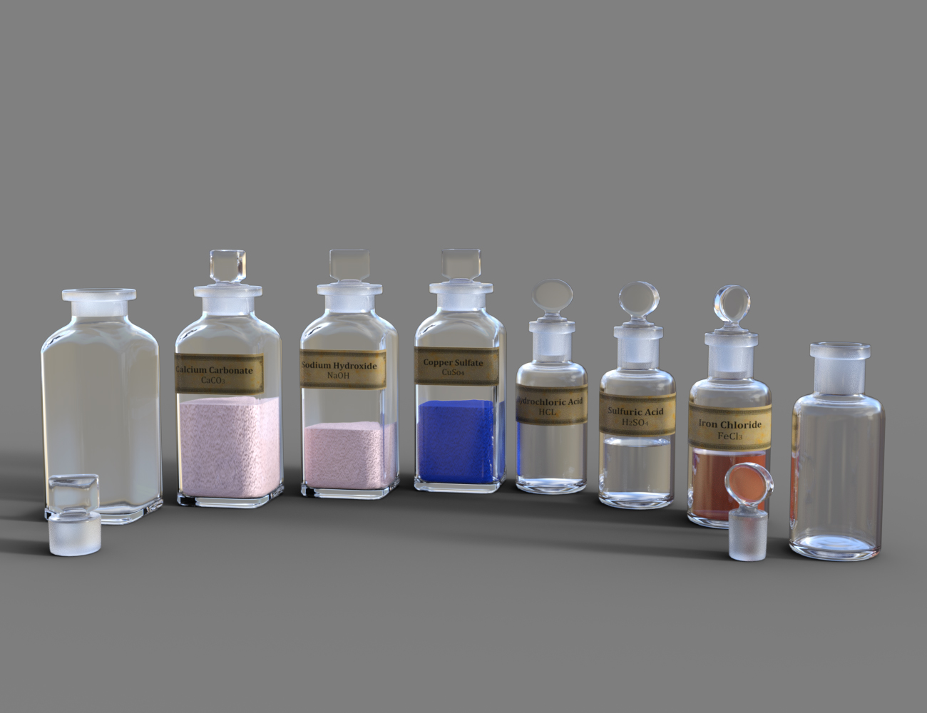 Victorian Chemistry Equipment | Daz 3D