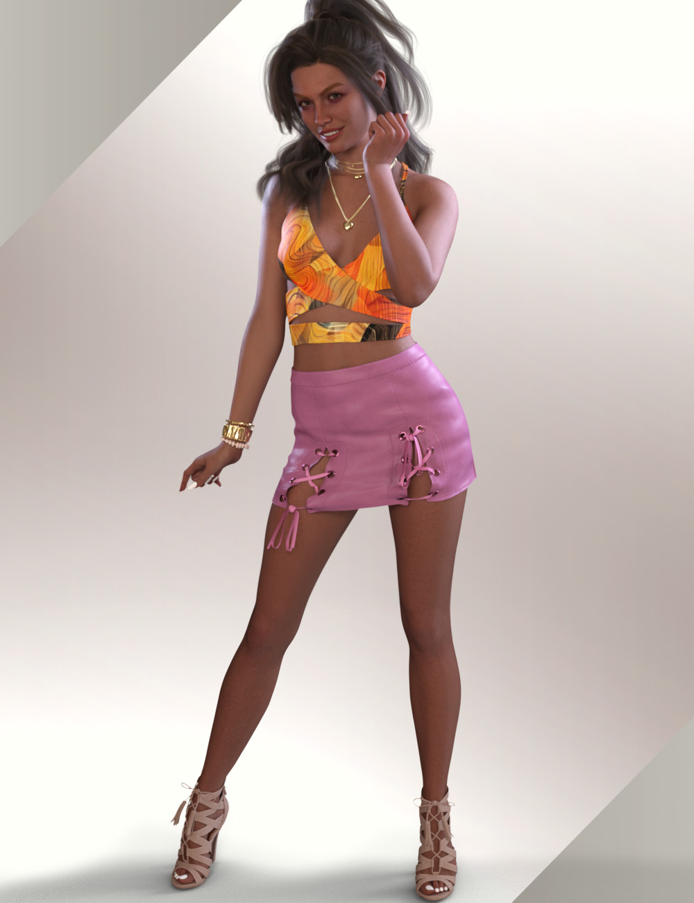 dForce Olissia Outfit for Genesis 9 Feminine | Daz 3D