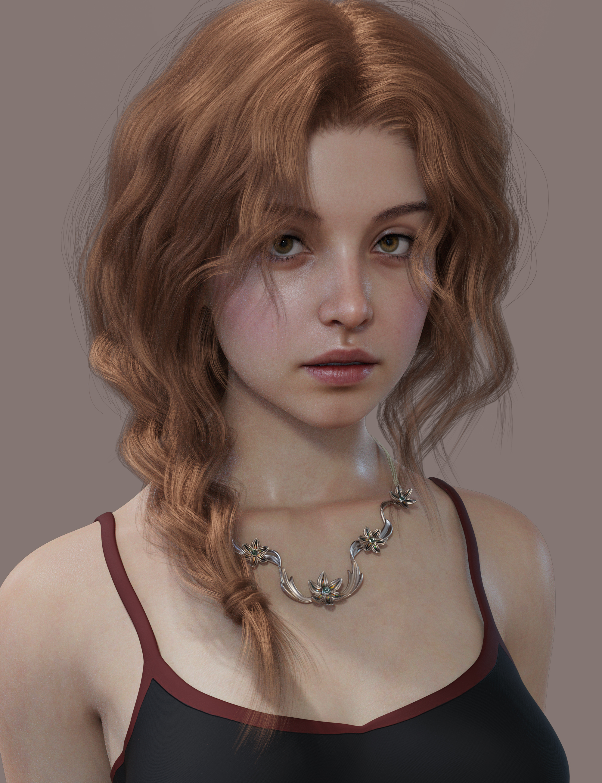 dForce Wynne Hair and MB Wynne HD for Genesis 9 Feminine | Daz 3D