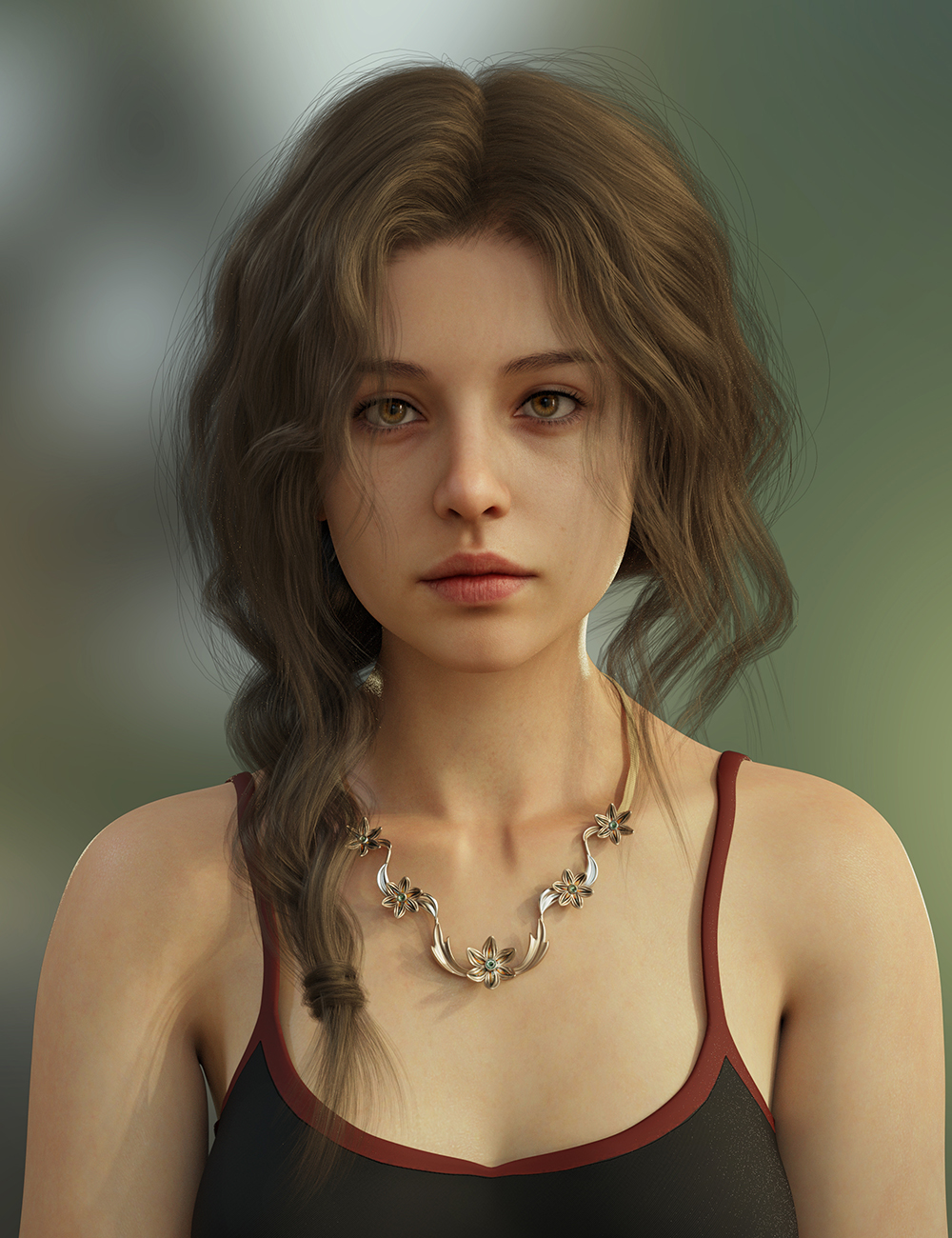 dForce Wynne Hair and MB Wynne HD for Genesis 9 Feminine | Daz 3D