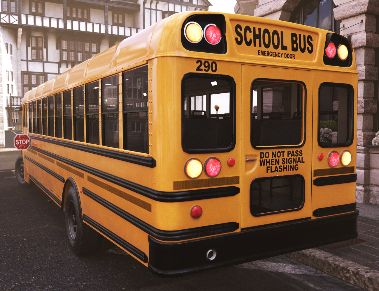 XI School Bus | Daz 3D