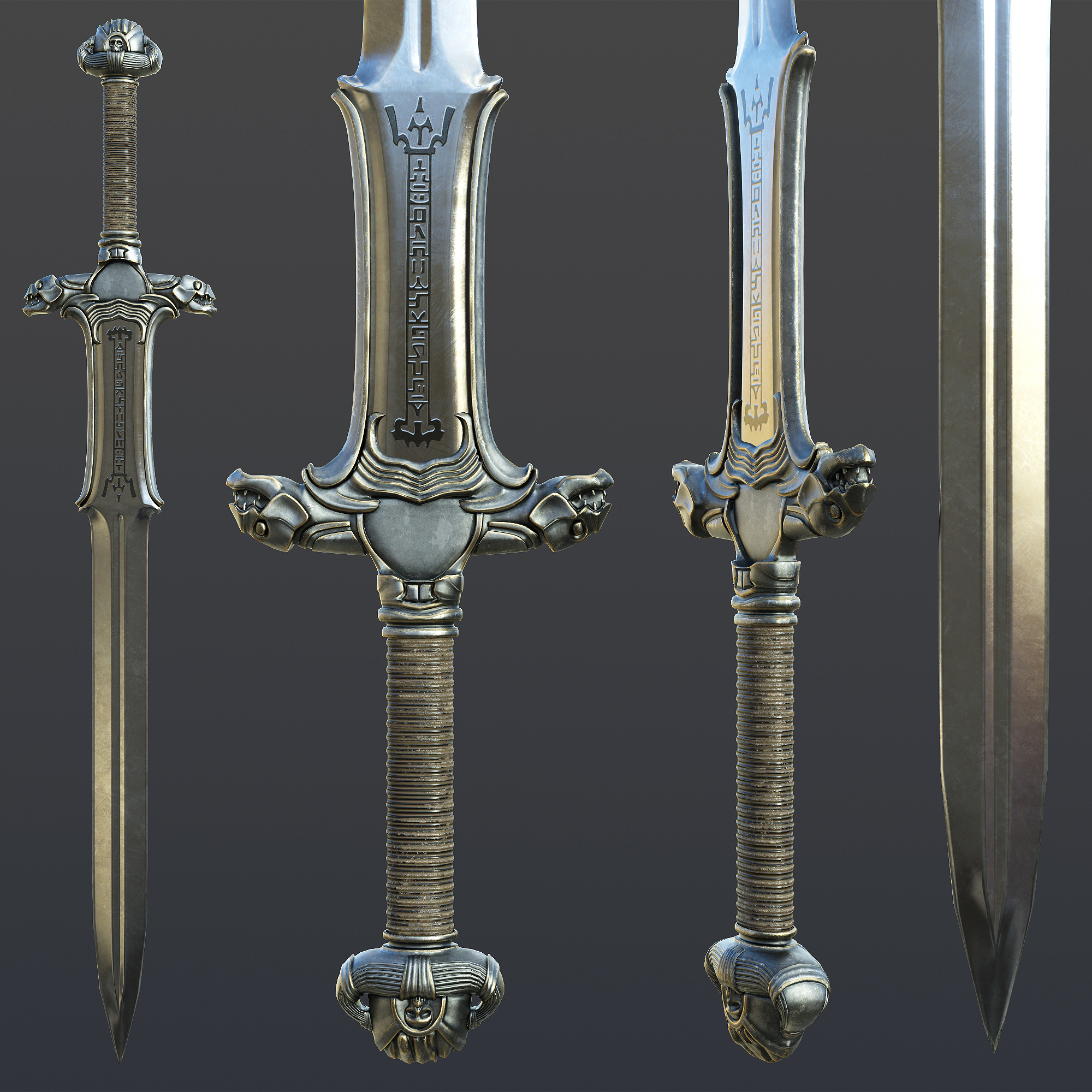 Fury Barbarian Weapons for Genesis 9 | Daz 3D