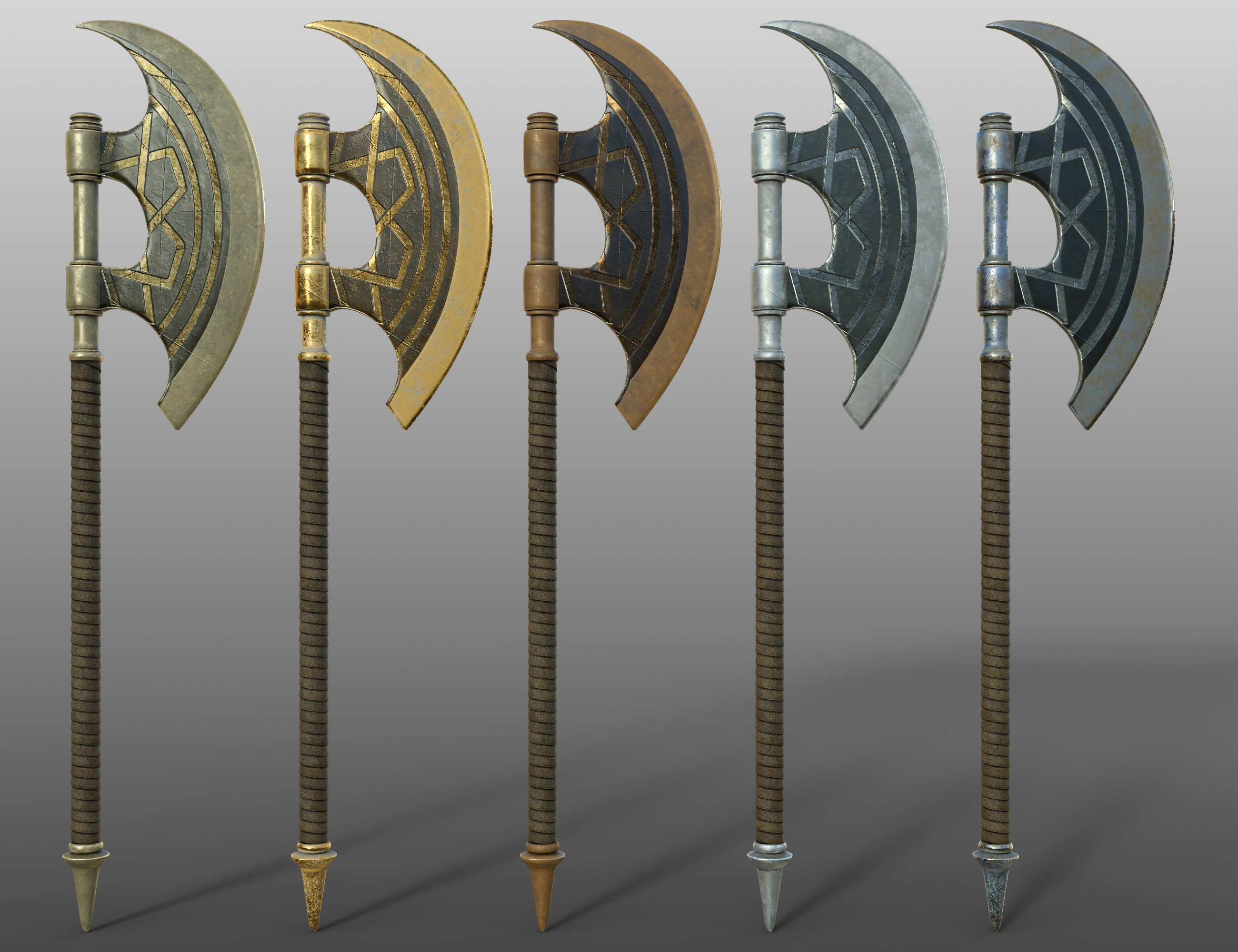 Fury Barbarian Weapon for Genesis 9 Texture Add-On | Daz 3D