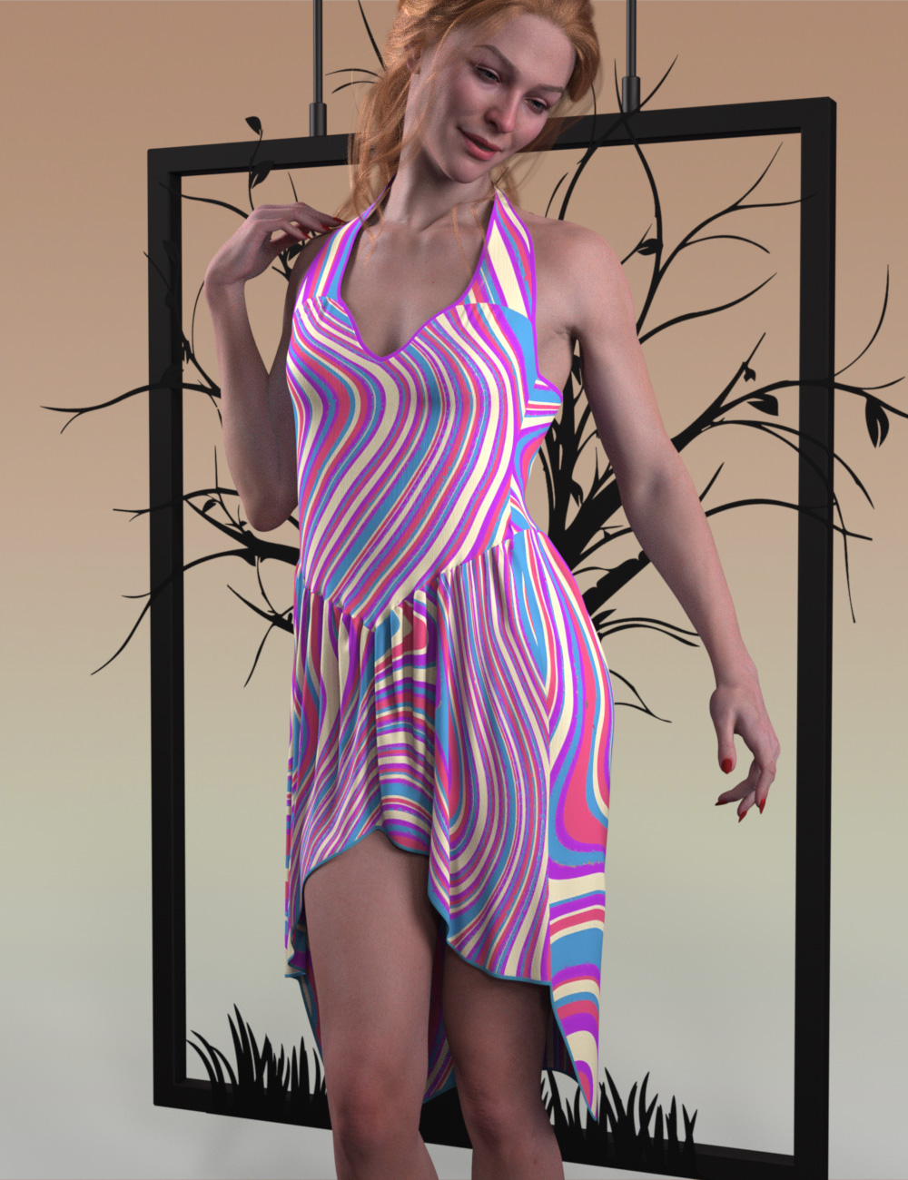 DNA Sandy - a dForce Sundress for Genesis 9 | Daz 3D