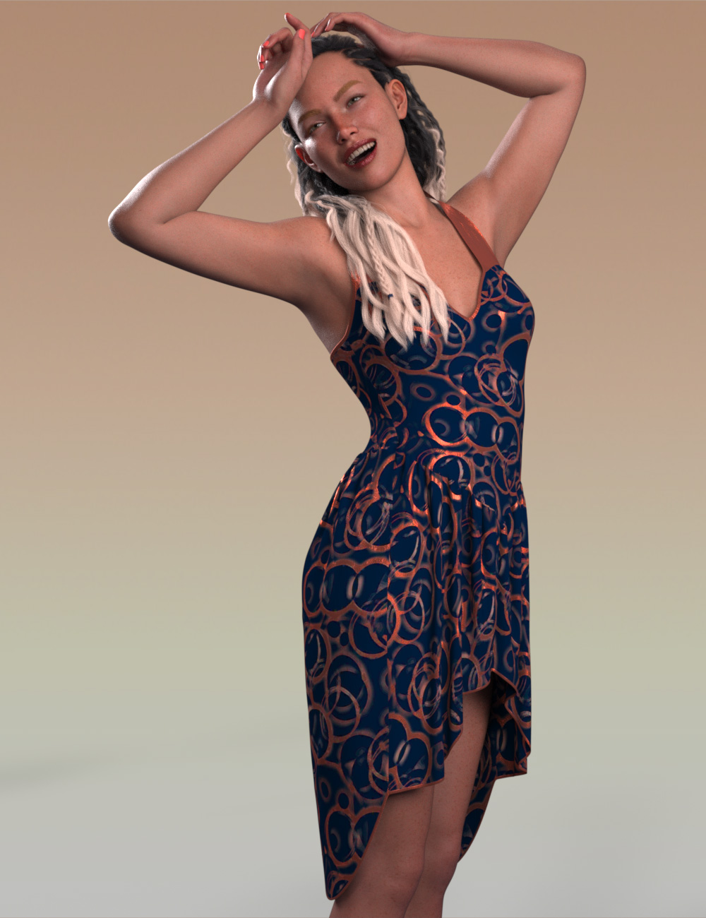 DNA Sandy - a dForce Sundress for Genesis 9 | Daz 3D