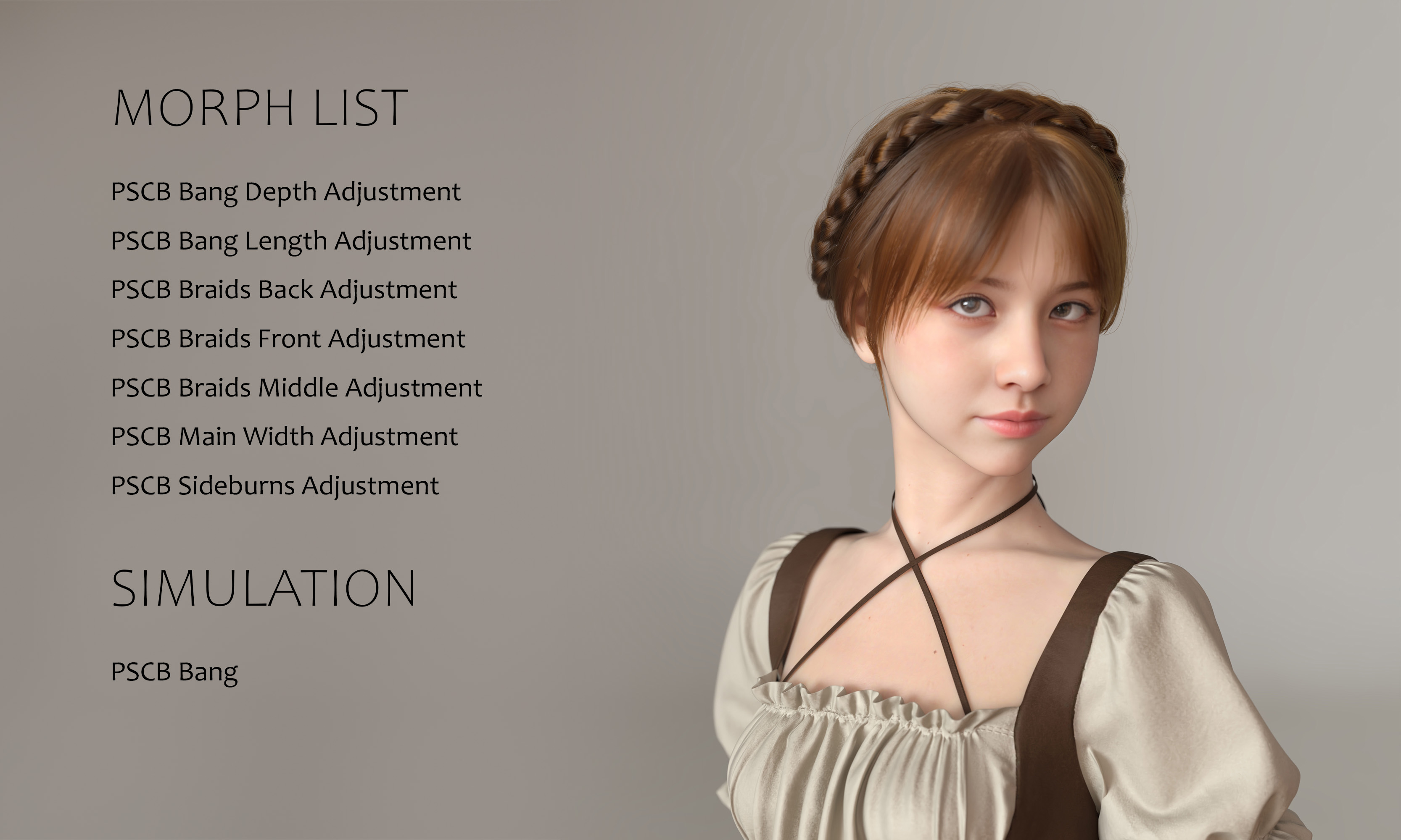 dForce Princess Series Crown Braid for Genesis 9 | Daz 3D