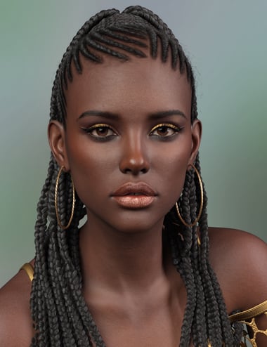 Glam Radiance Make Up Set - Dark Skin Edition for Genesis 9 | Daz 3D