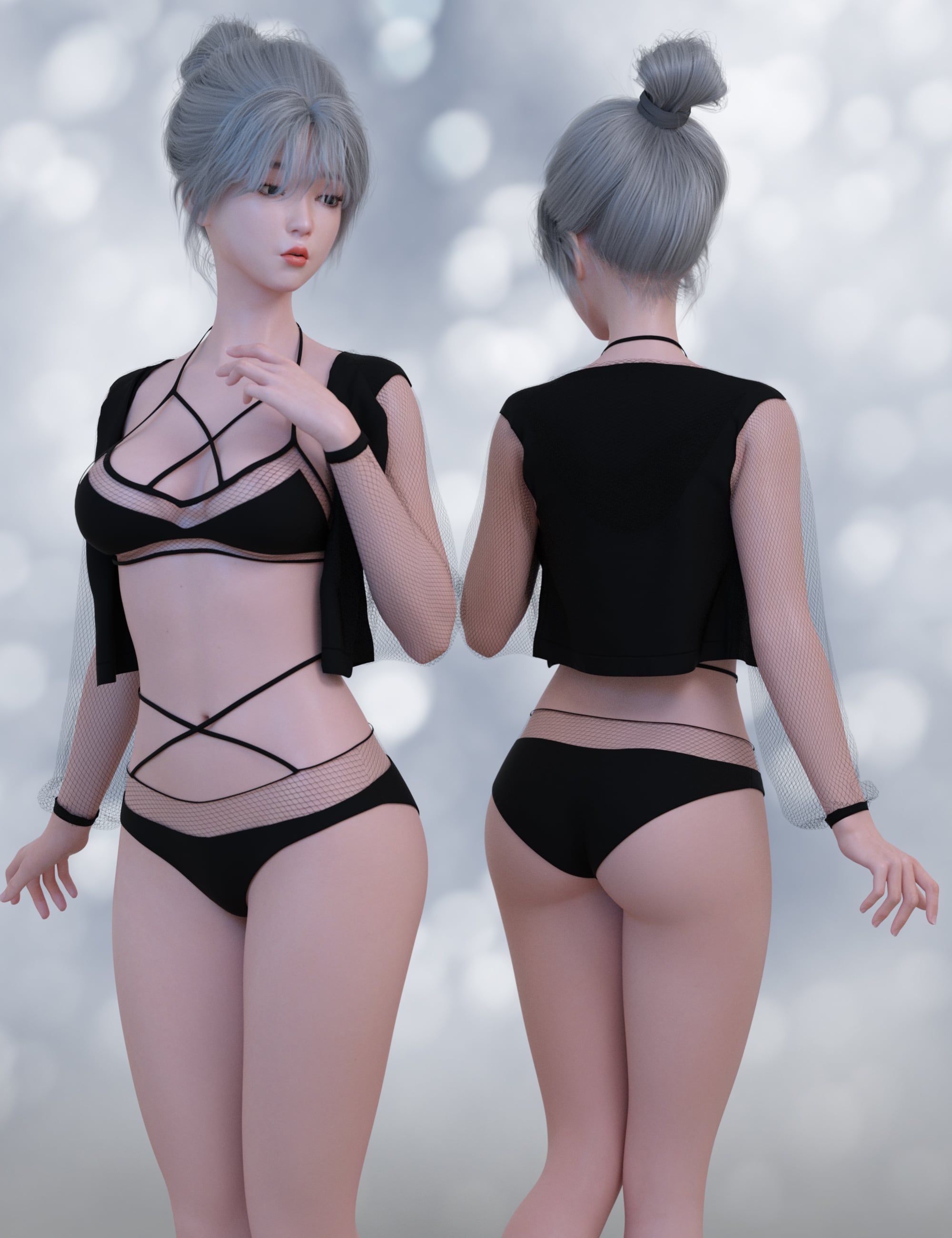 dForce AH Luna Wrap Set For Genesis 9, 8 and 8.1 Female | Daz 3D