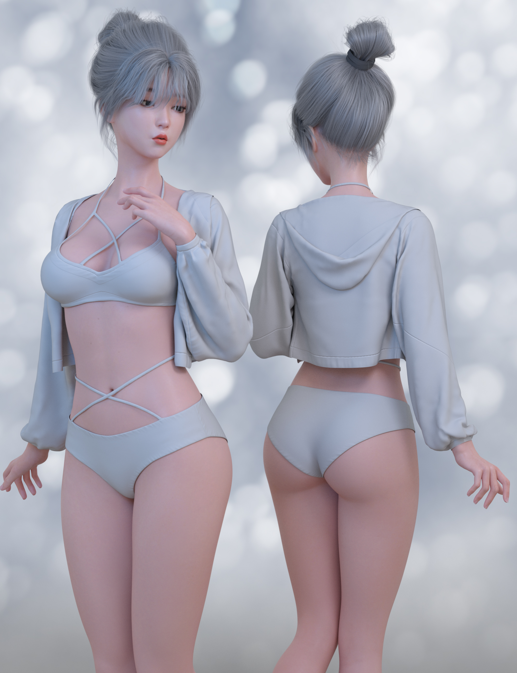 dForce AH Luna Wrap Set For Genesis 9, 8 and 8.1 Female | Daz 3D