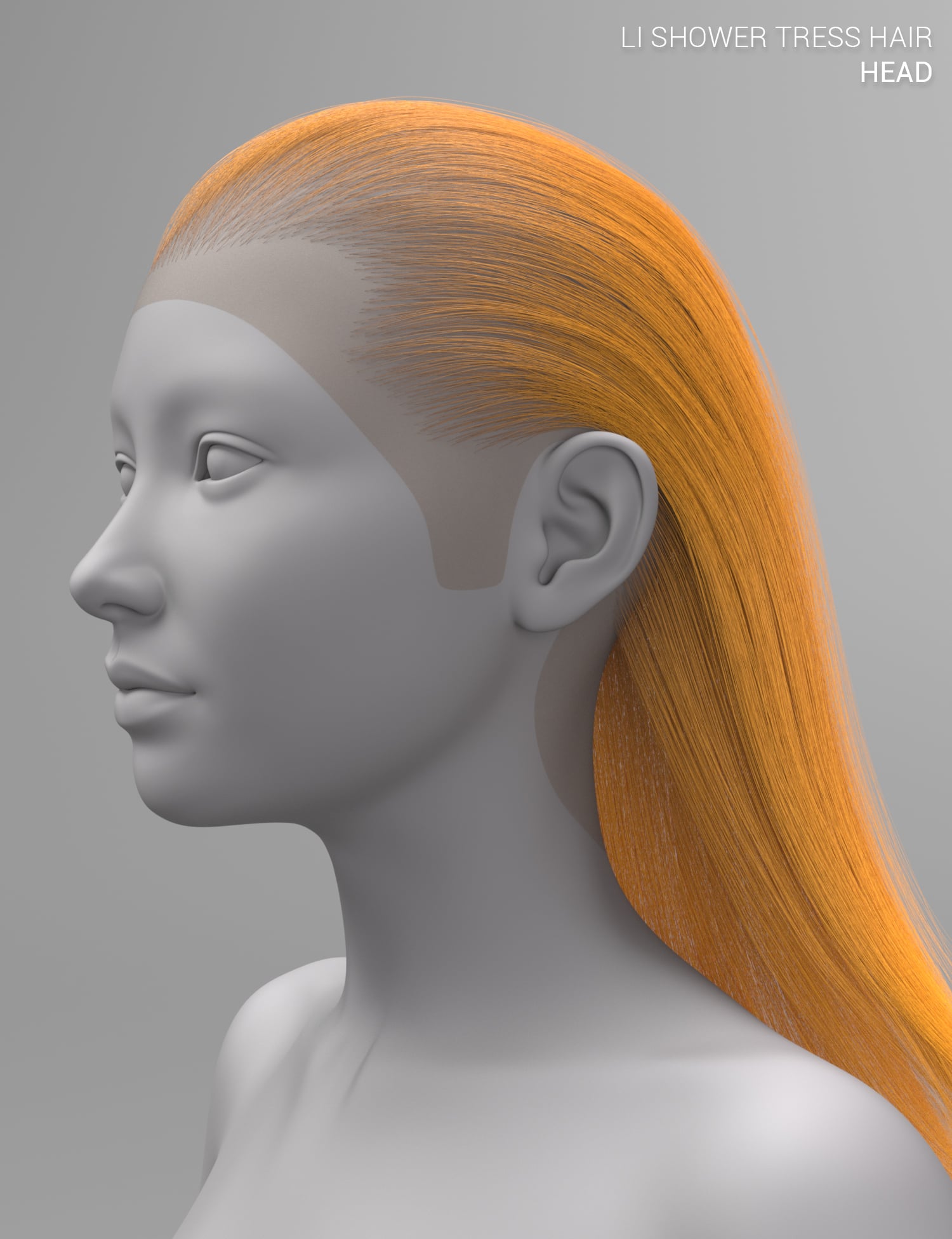 LI dForce Shower Tress Hair for Genesis 9 | Daz 3D