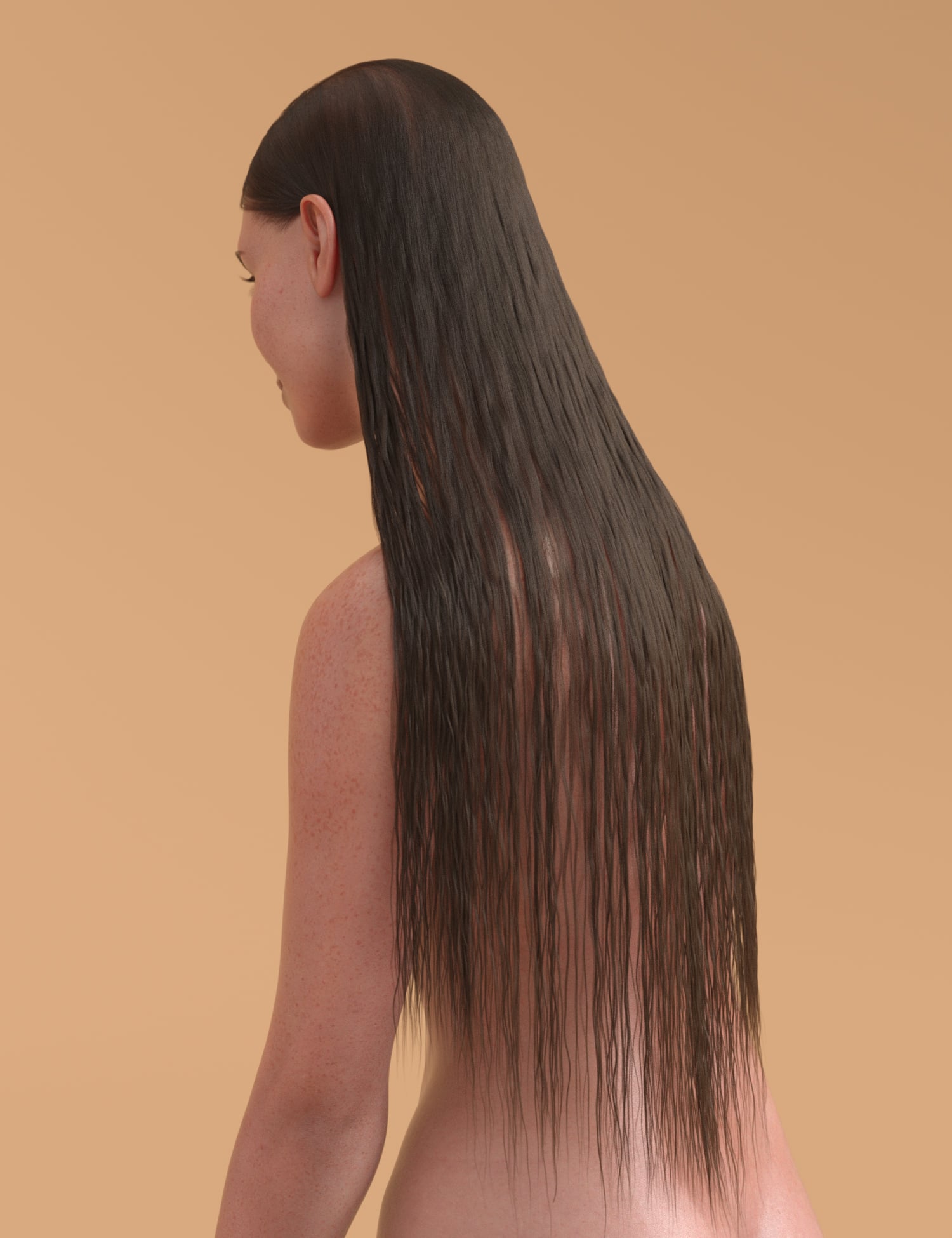 LI dForce Shower Tress Hair for Genesis 9 | Daz 3D