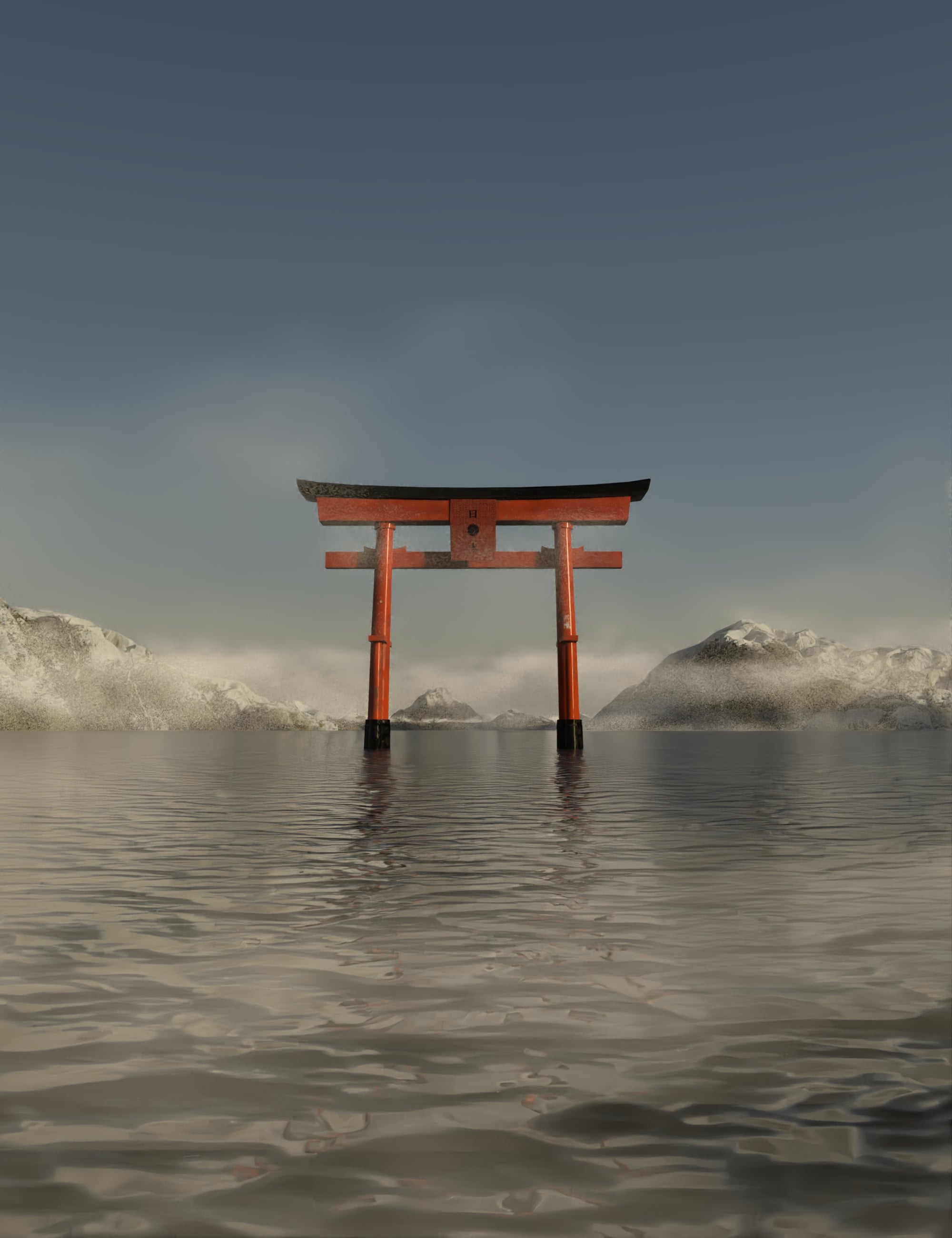HT Japan Torii Gate Lake ⋆ 3d-stuff Community