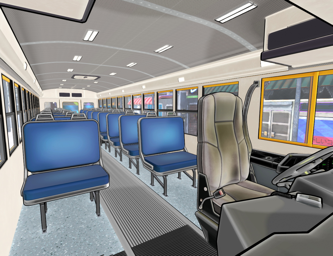 XI School Bus Toon Add-On | Daz 3D