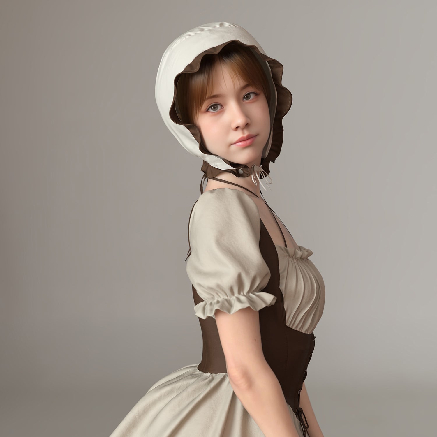 dForce Princess Series Milkmaid Dress for Genesis 9 | Daz 3D