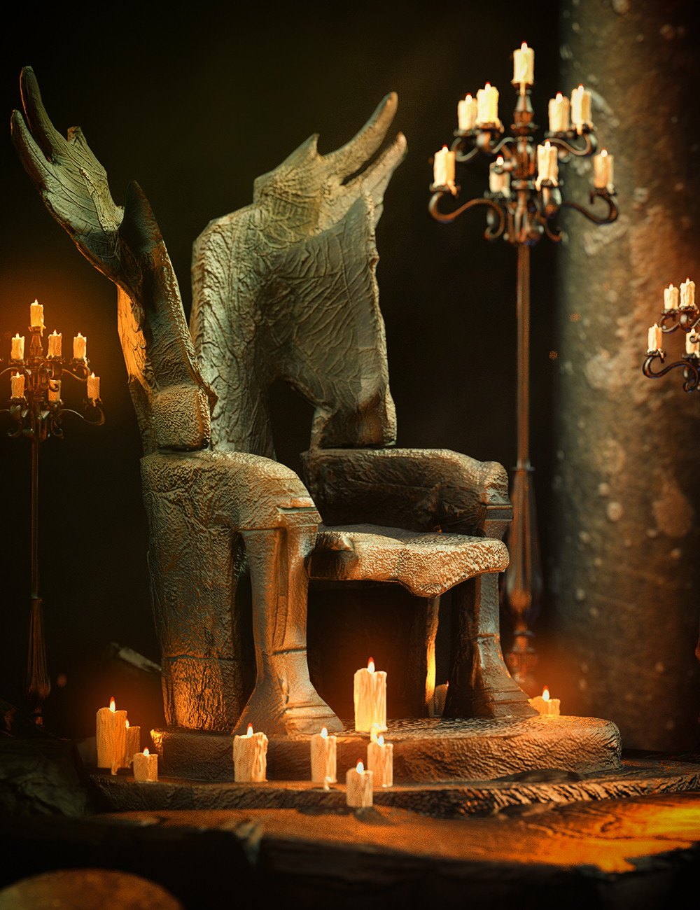TF Diorama - The Obsidian Seat | Daz 3D