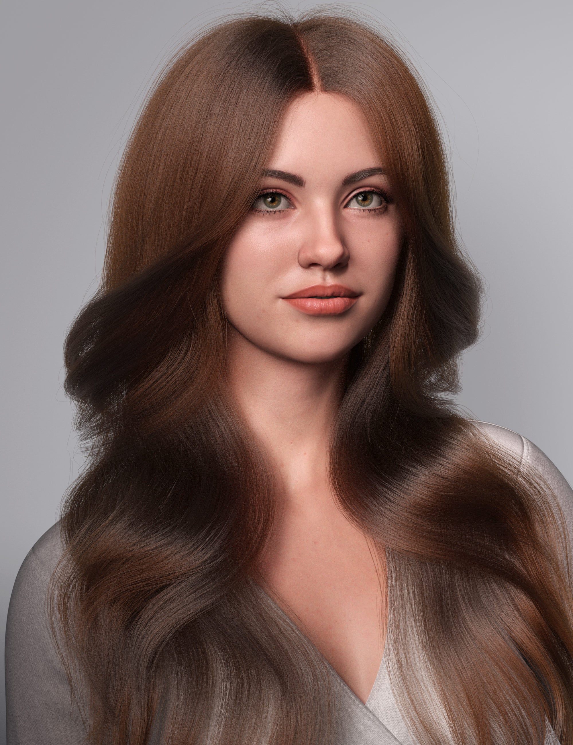 dForce Strand-Based Beauty Style Long Hair for Genesis 9 and Genesis 8 Female | Daz 3D