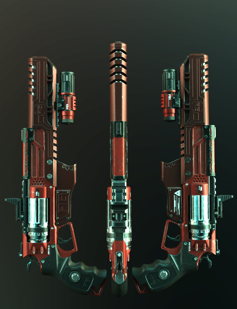 FN Rigged Gun Reaper R1 | Daz 3D