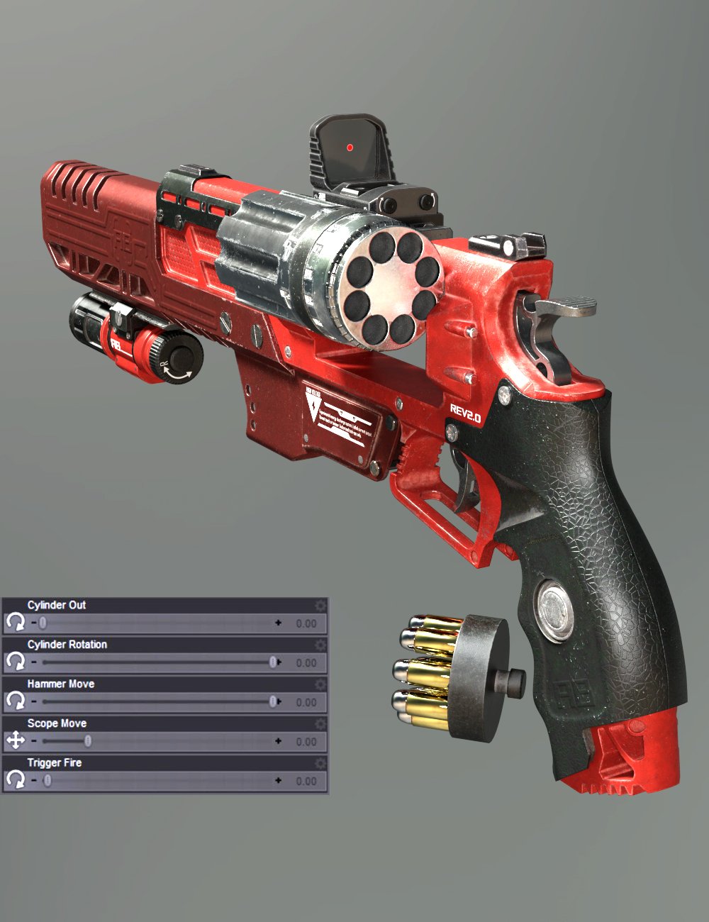 FN Rigged Gun Reaper R1 | Daz 3D