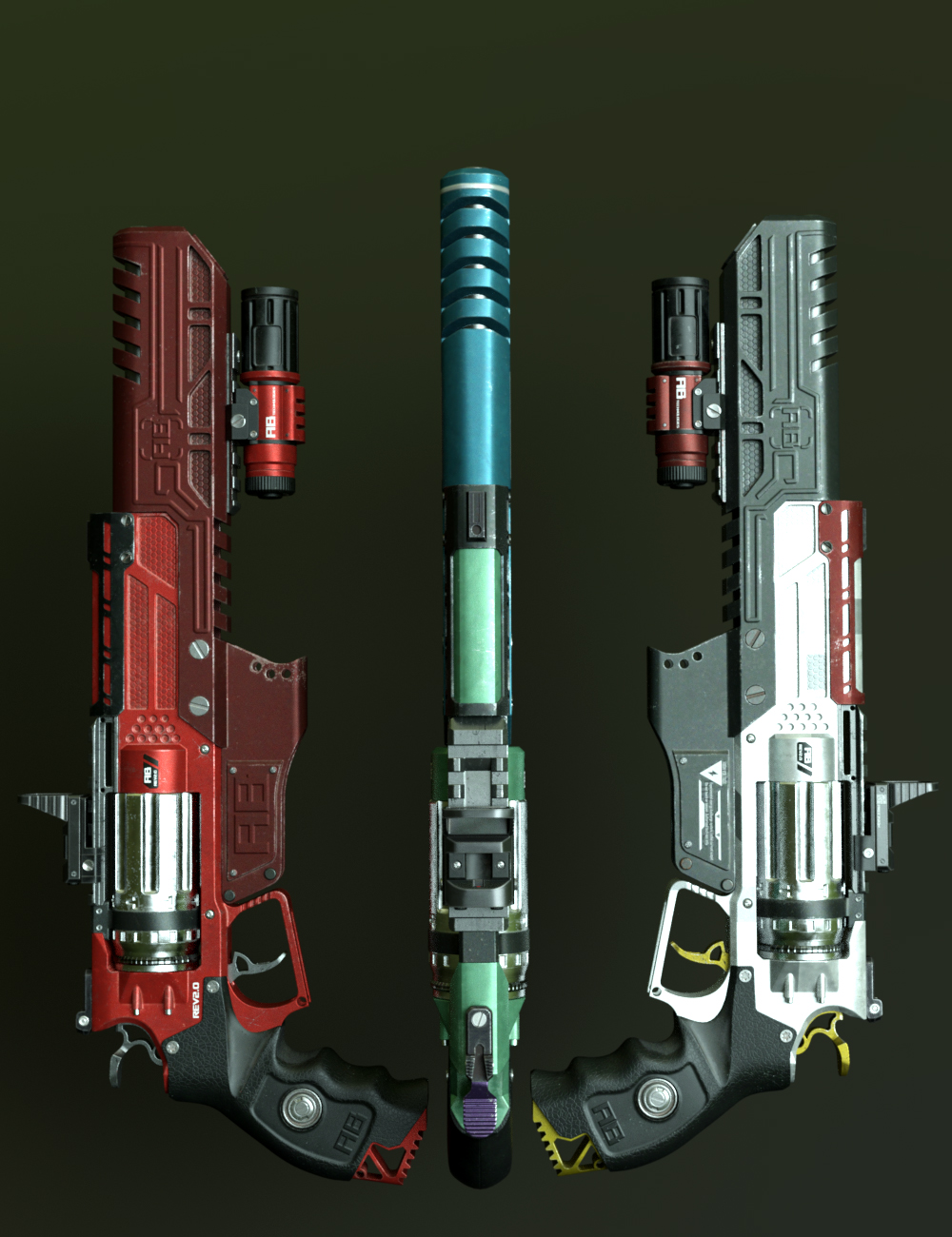 FN Rigged Gun Reaper R1 | Daz 3D