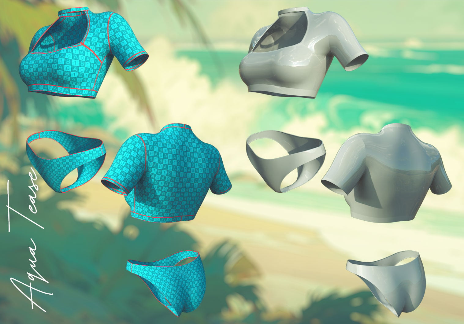 Summer Of Surf Outfit – The Ultimate Collection | Daz 3D