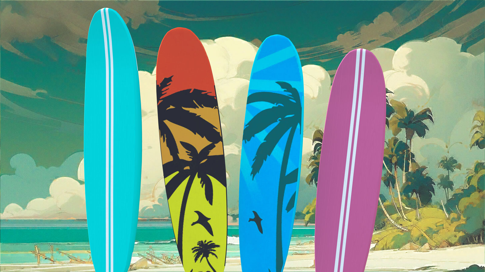 Summer Of Surf – Board Vibes Surfboard | Daz 3D