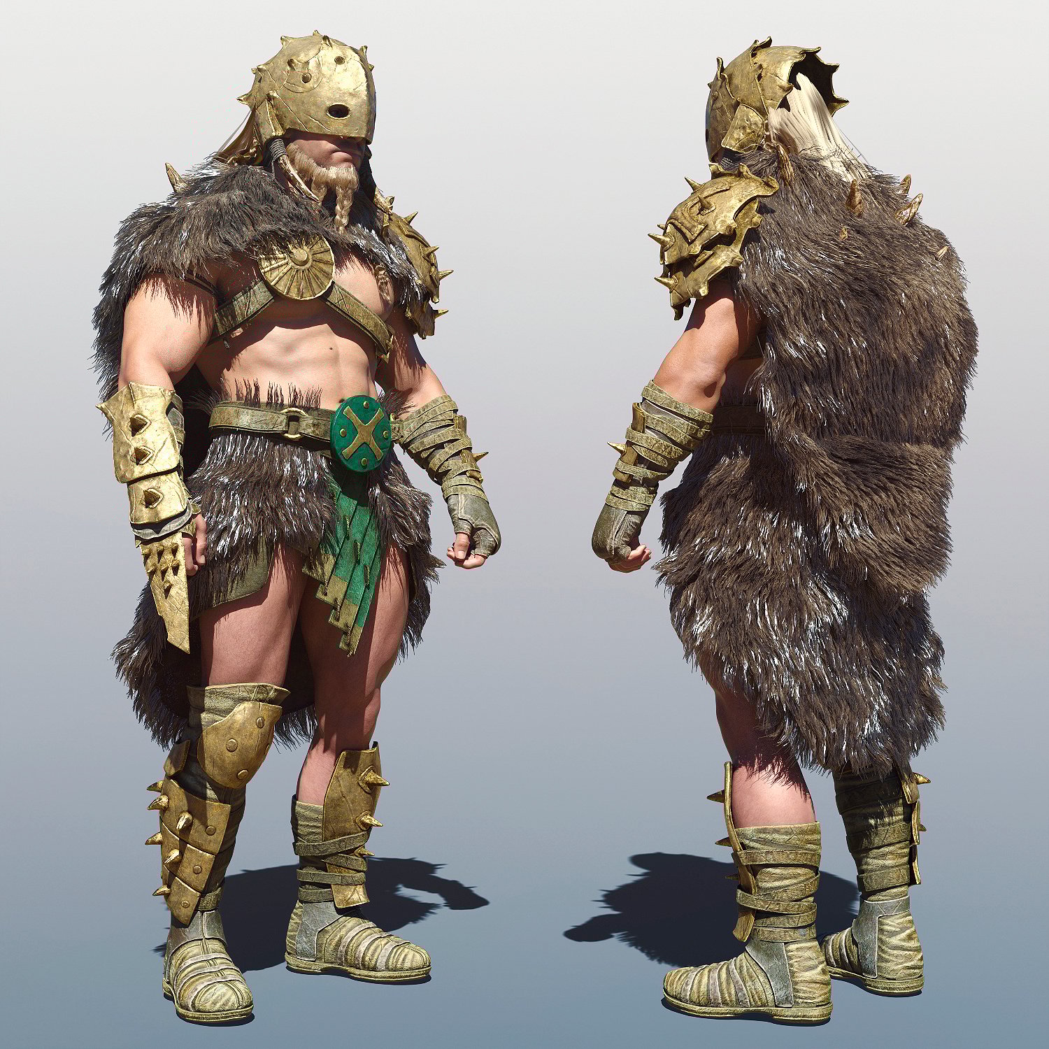 dForce Armor of Savage Fury for Genesis 9 Texture add-On | Daz 3D