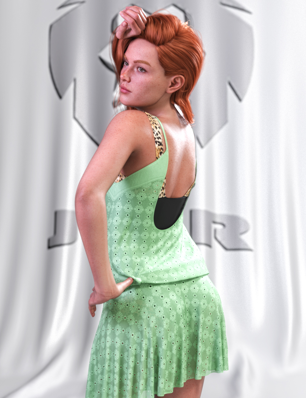 JMR dForce Joyce Beach Dress For Genesis 9 and 8 Female | Daz 3D