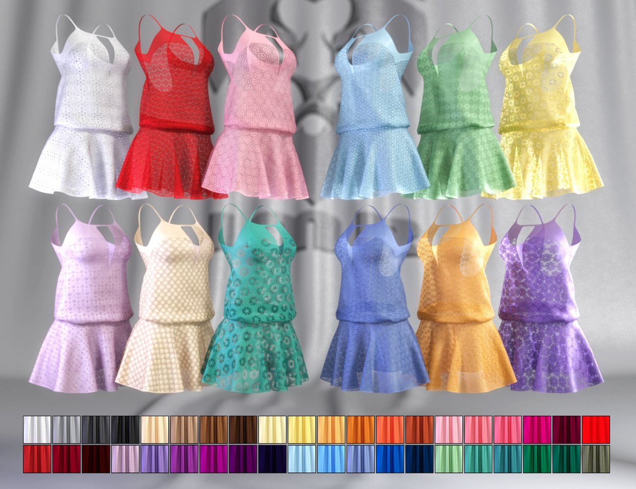 JMR dForce Joyce Beach Dress For Genesis 9 and 8 Female | Daz 3D