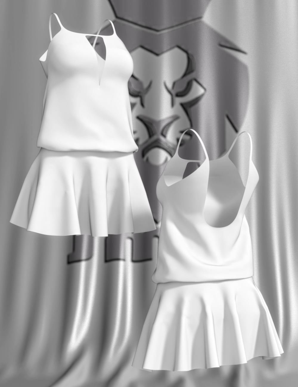 JMR dForce Joyce Beach Dress For Genesis 9 and 8 Female | Daz 3D