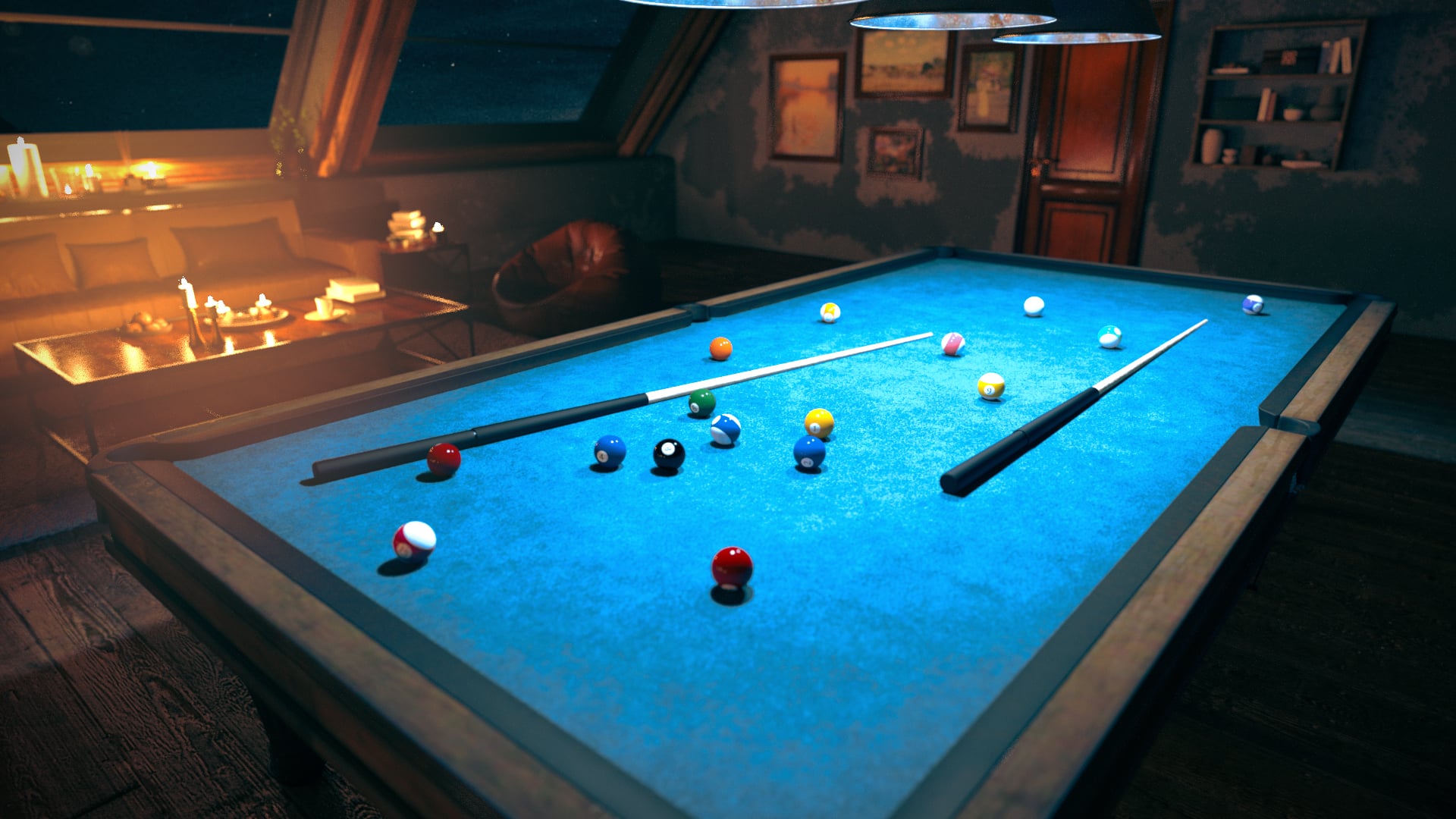 Polish Pool Room | Daz 3D