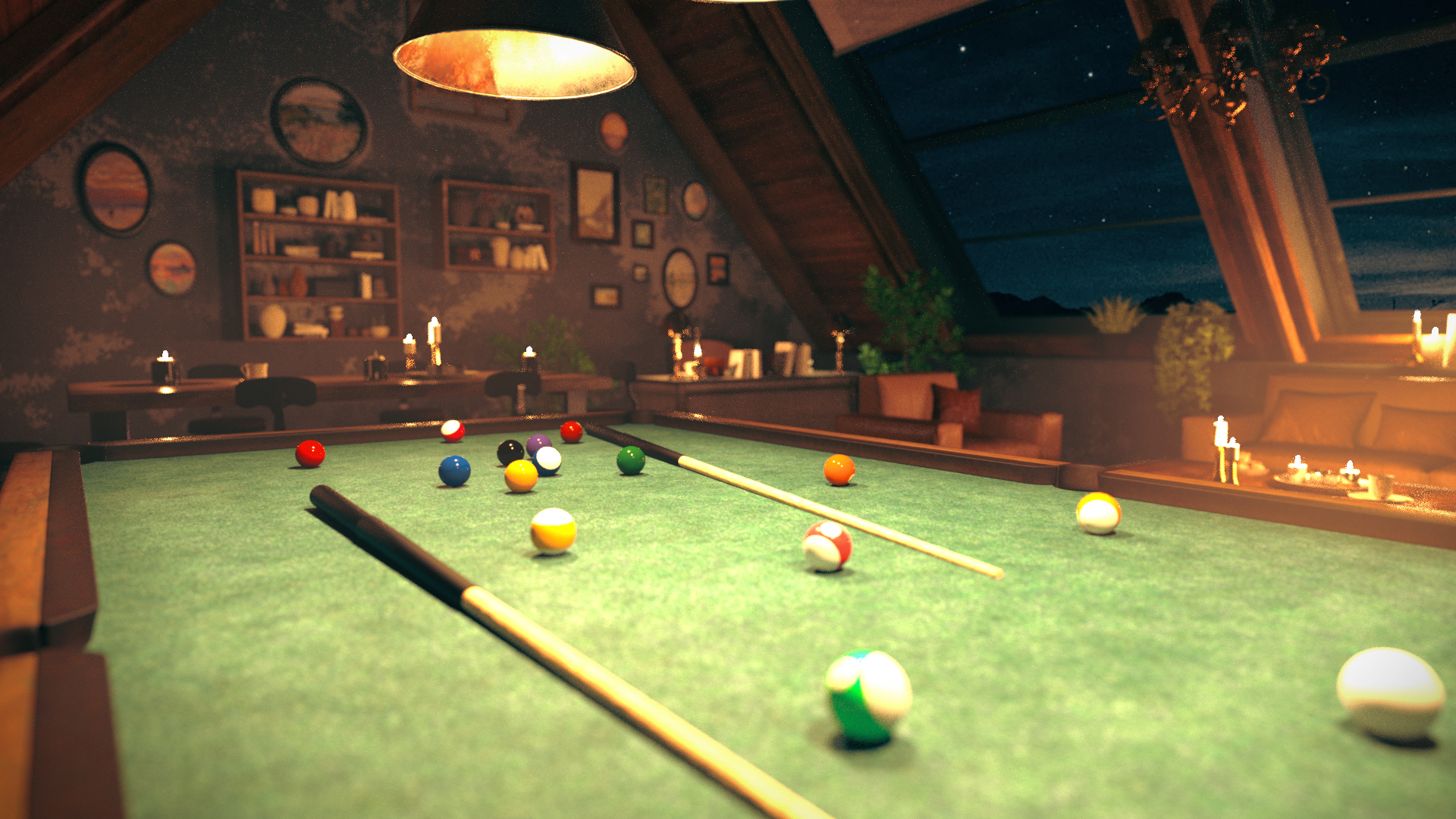 Polish Pool Room | Daz 3D