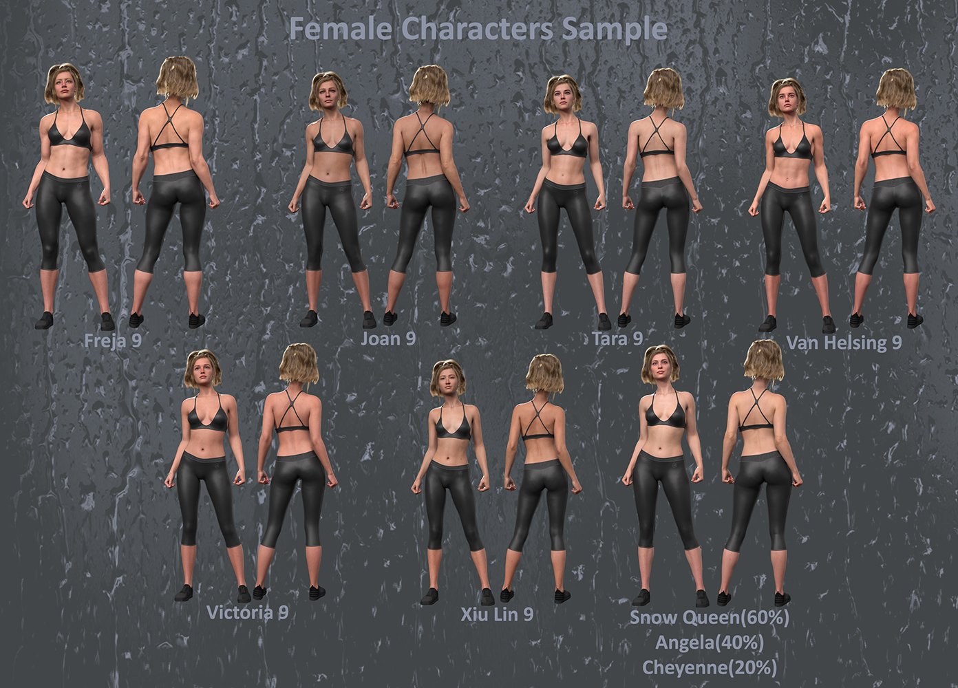 MD Olympus Fitness Outfit for Genesis 9 | Daz 3D