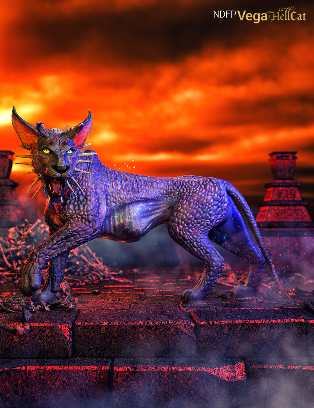 NDFP Vega HellCat for DAZ Big Cat 2 | Daz 3D