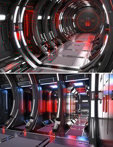 Novus Corridor | Daz 3D