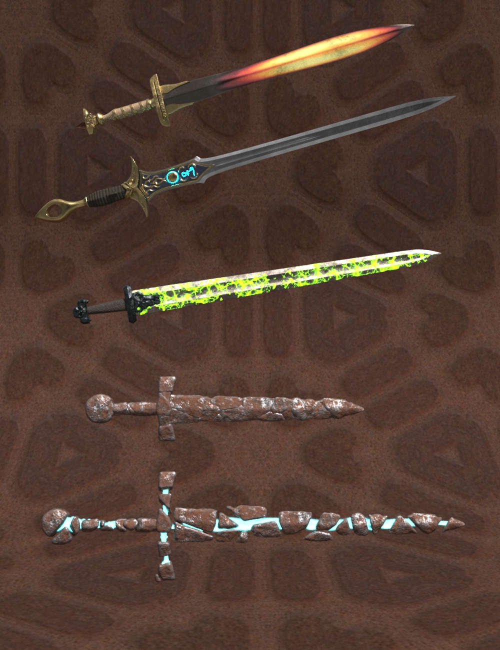 Runecast Blades | Daz 3D