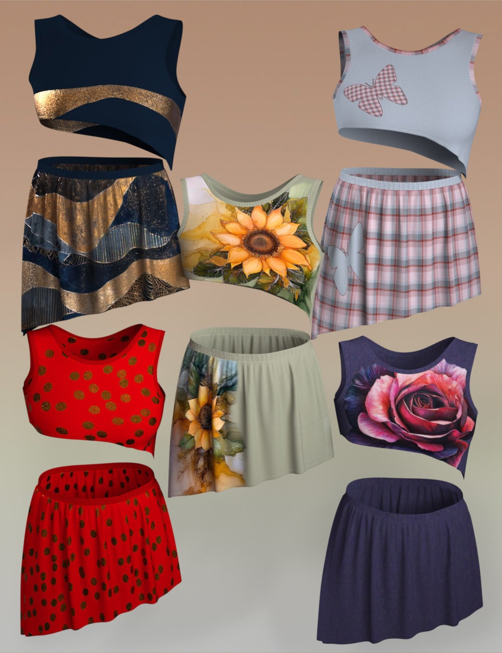 DNA Zenia - a dForce Summer Duet for Genesis 9 | Daz 3D