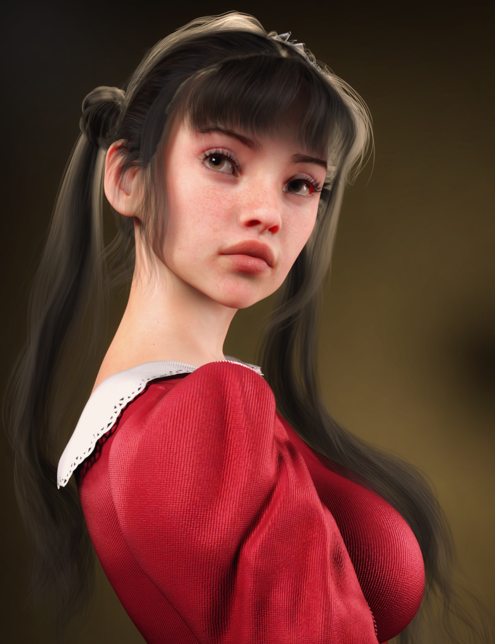 dForce CS Penny Hair for Genesis 9 ⋆ 3d-stuff Community