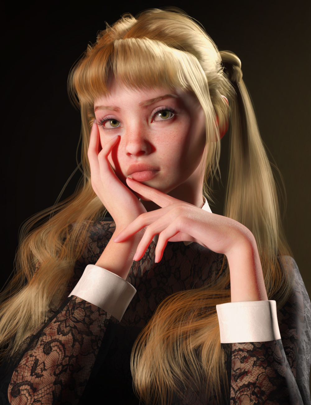 dForce CS Penny Hair for Genesis 9 | Daz 3D