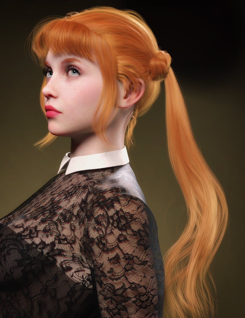 dForce CS Penny Hair for Genesis 9 | Daz 3D