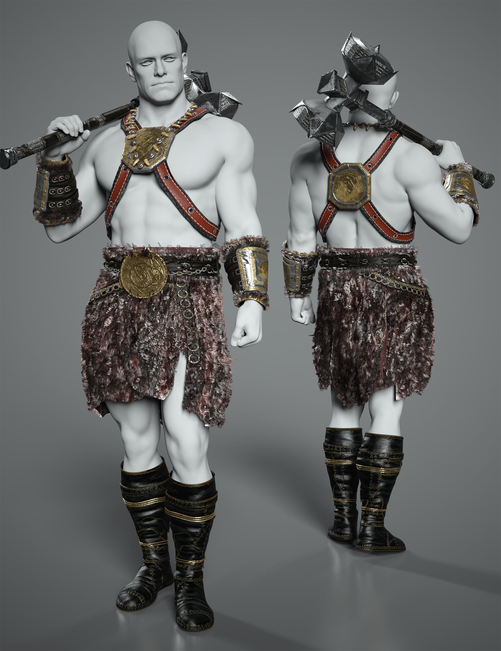 dForce Destroyer Outfit Texture Add-On | Daz 3D