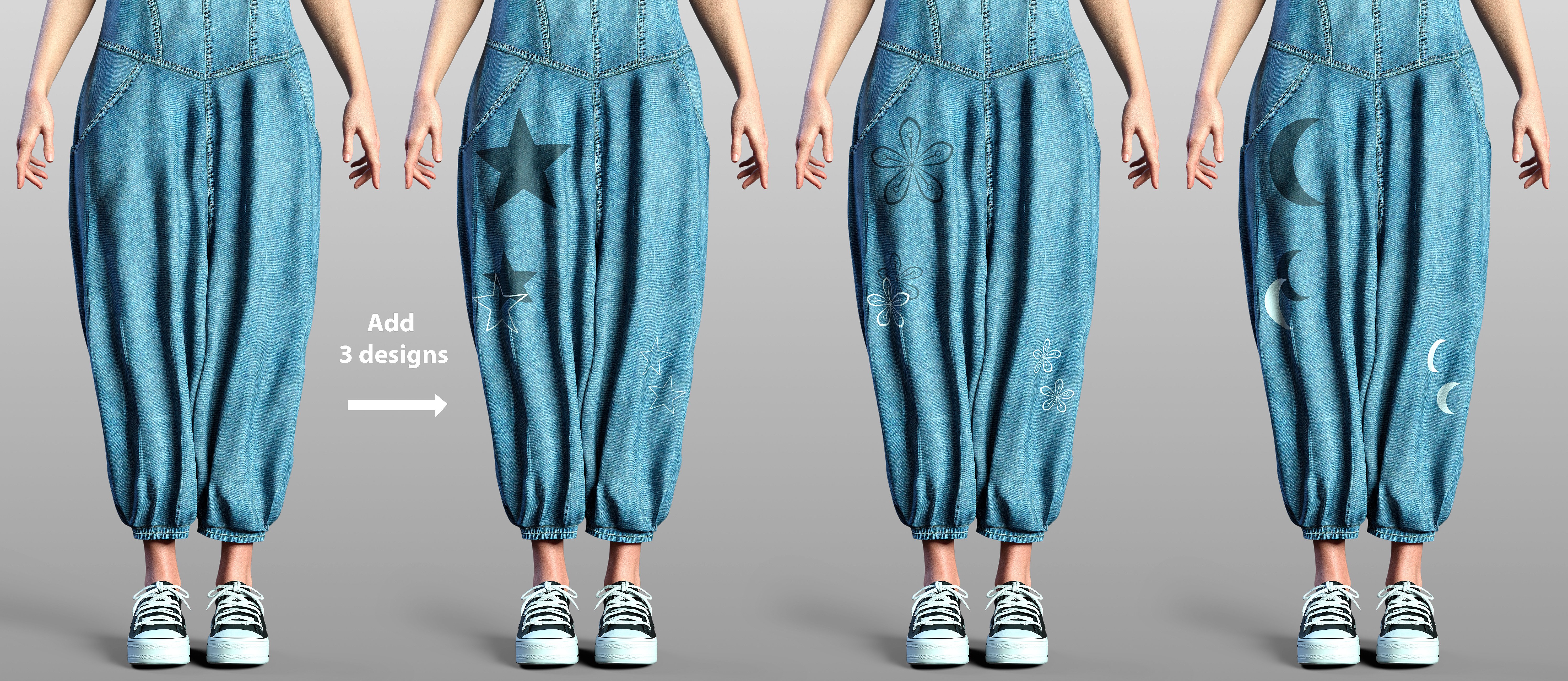 dForce Urban Overalls Outfit for Genesis 9 Texture Add-On | Daz 3D