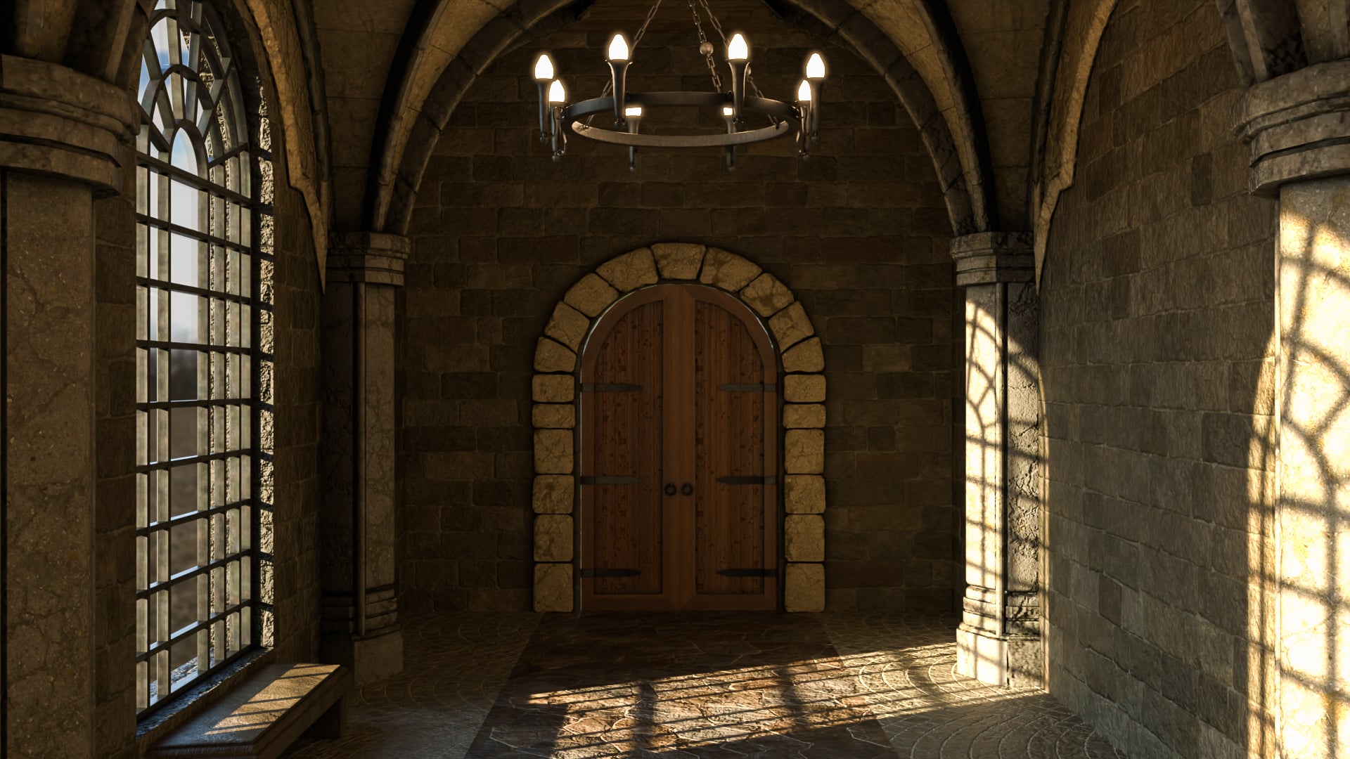 Donjon Stone Hallway | Daz 3D