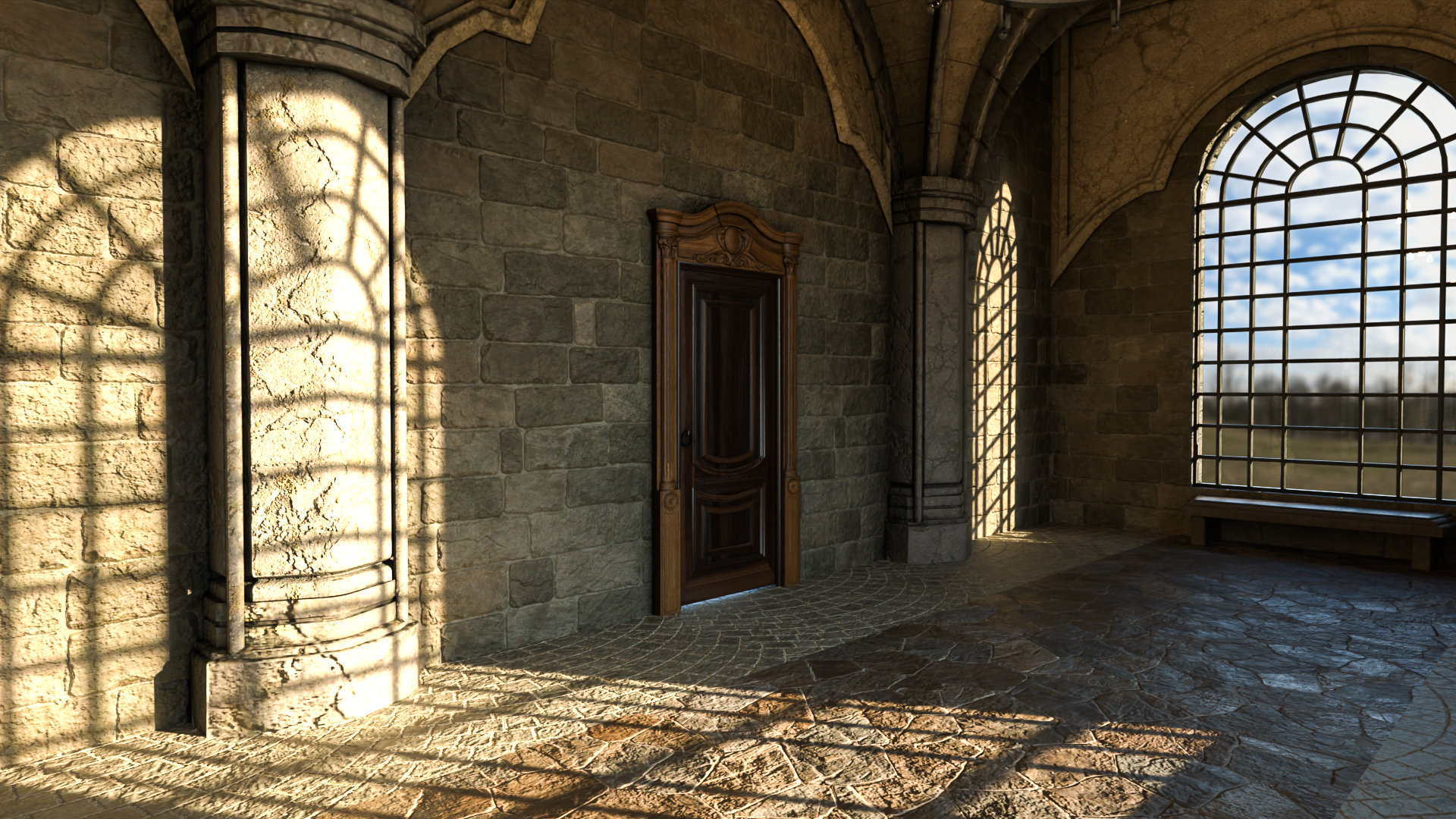 Donjon Stone Hallway | Daz 3D