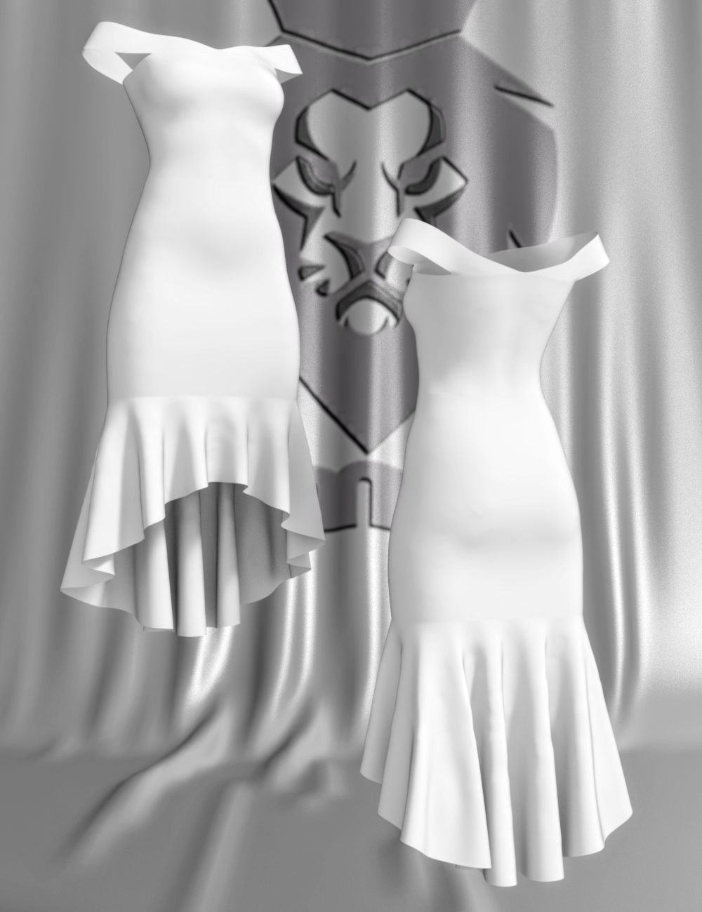 JMR dForce Regina Dress for Genesis 9 and 8 Female | Daz 3D